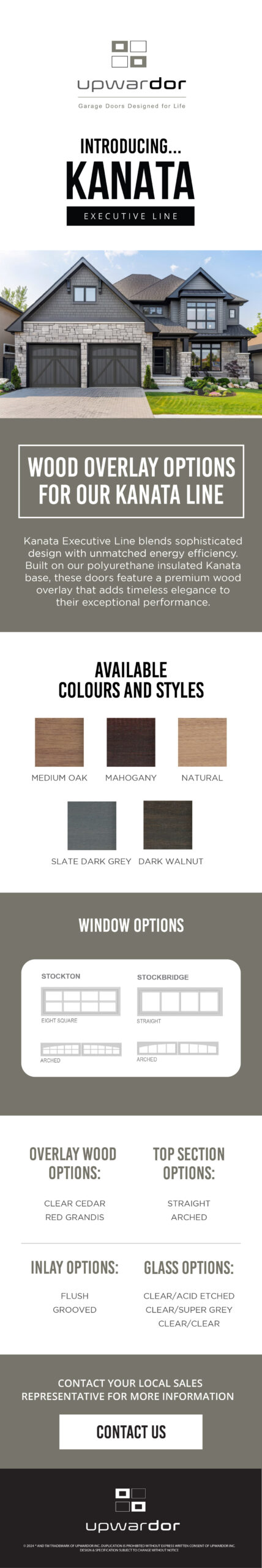 Introducing The Kanata Executive Line | Upwardor® - Garage Door ...